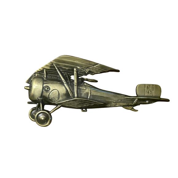 None and/or Unknown | Art | Vintage Brass Plaque Wall Decor Airplane ...